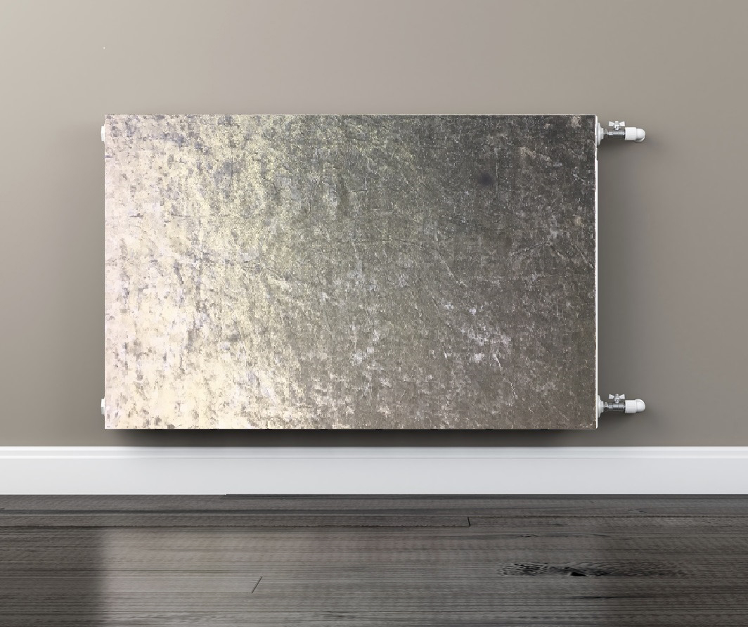 Silver Crushed Velvet Magnetic Radiator Cover (1000mm x 600mm)
