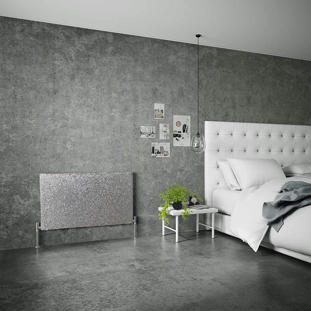 Silver Glitter Magnetic Radiator Cover (1000mm x 600mm) - Radwraps