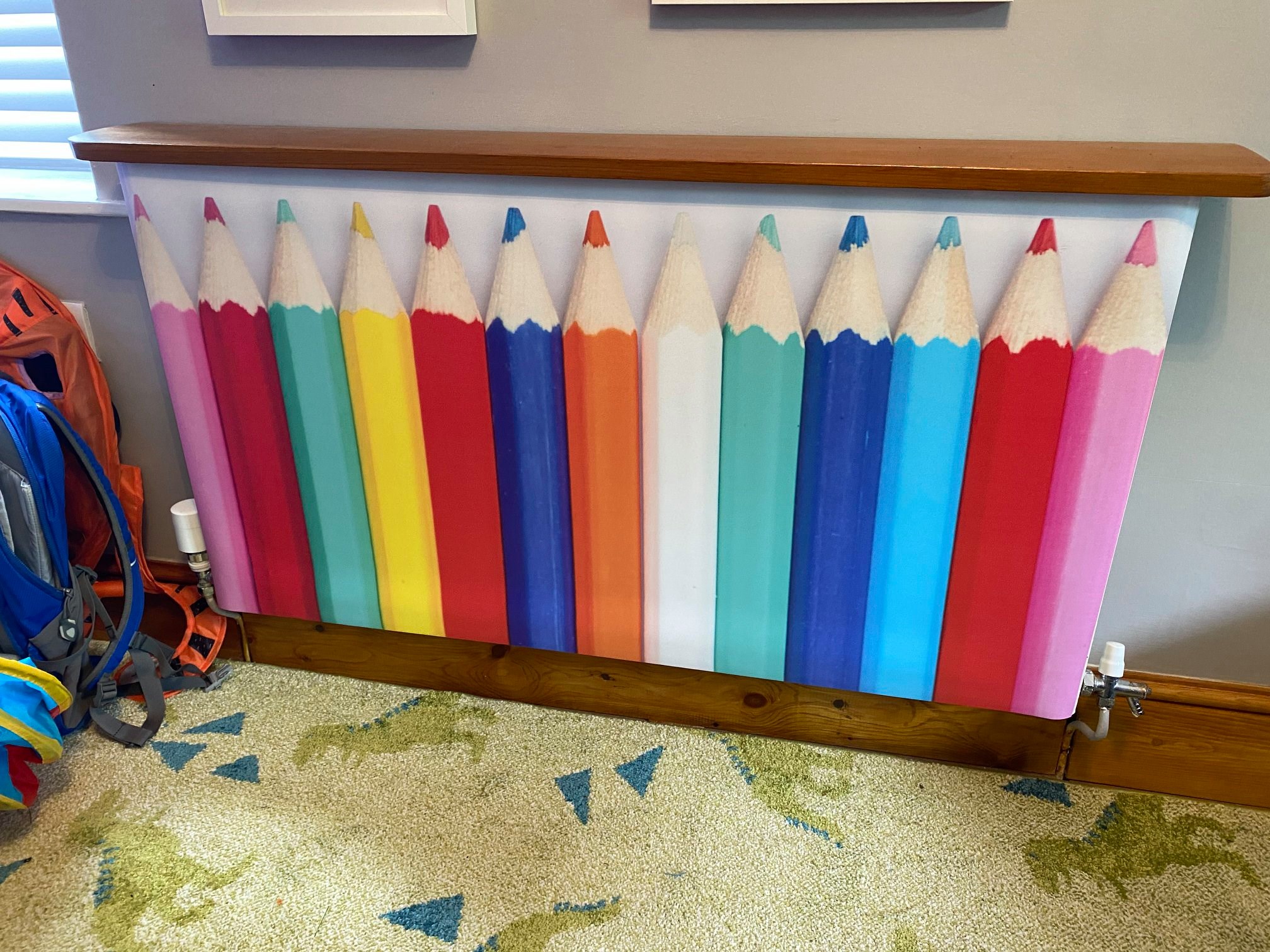 Nursery Radiator Covers (Safety Padded & Antibacterial Coated) - Pre ...