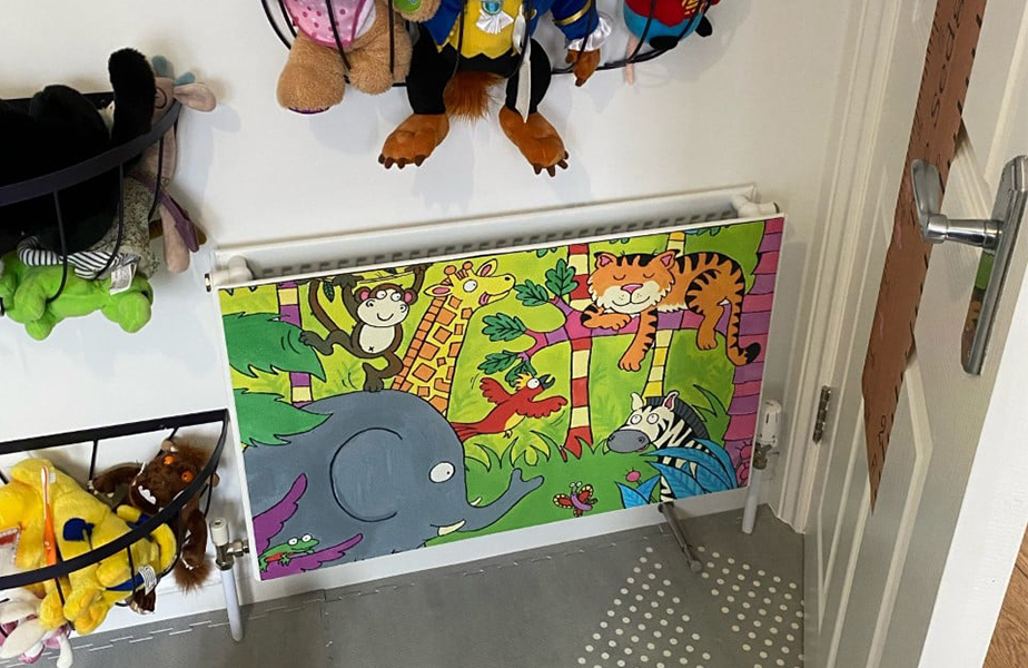 Nursery Radiator Cover (Safety Padded & Antibacterial Coated) - Katy ...